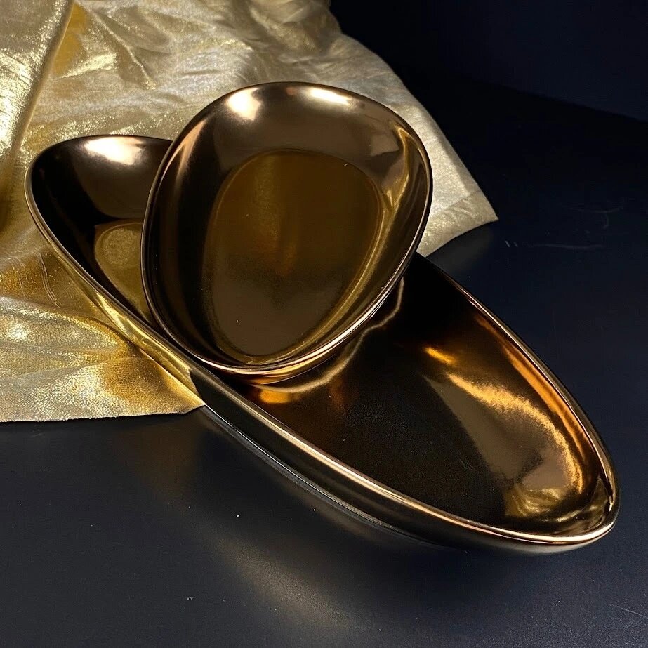 Набор из 2 глубоких овальных блюд 31/20см винтаж Фарфор 232-007 118-232-007