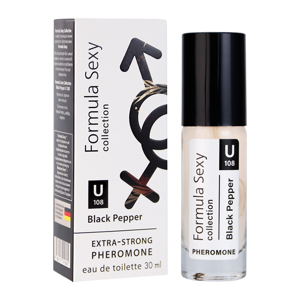 Delta Parfum unisex Formula Sexy - U108 Black Pepper Туалетная вода с феромонами 30 мл. extra-strong pheromone