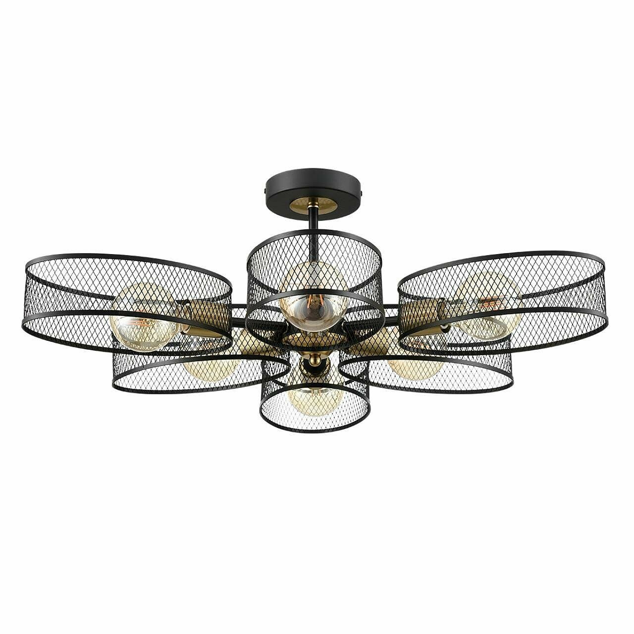 Потолочная люстра Lumion Vivana 8153/6C, E27, 360Вт, кол-во ламп:6шт, Черный