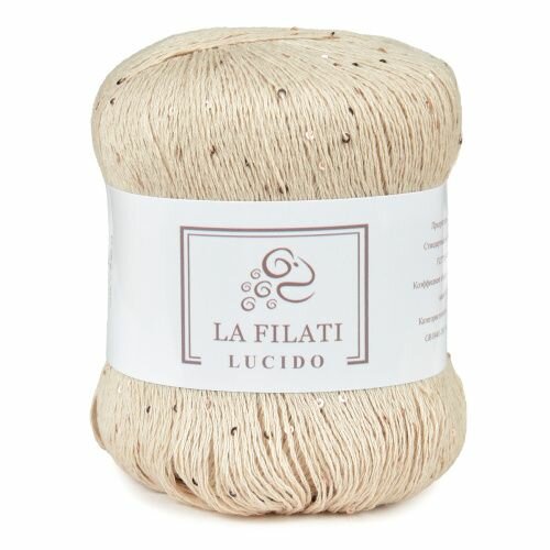 Пряжа La Filati Lucido 80000 крем-брюле (50г/445м, упаковка 6 мотков)