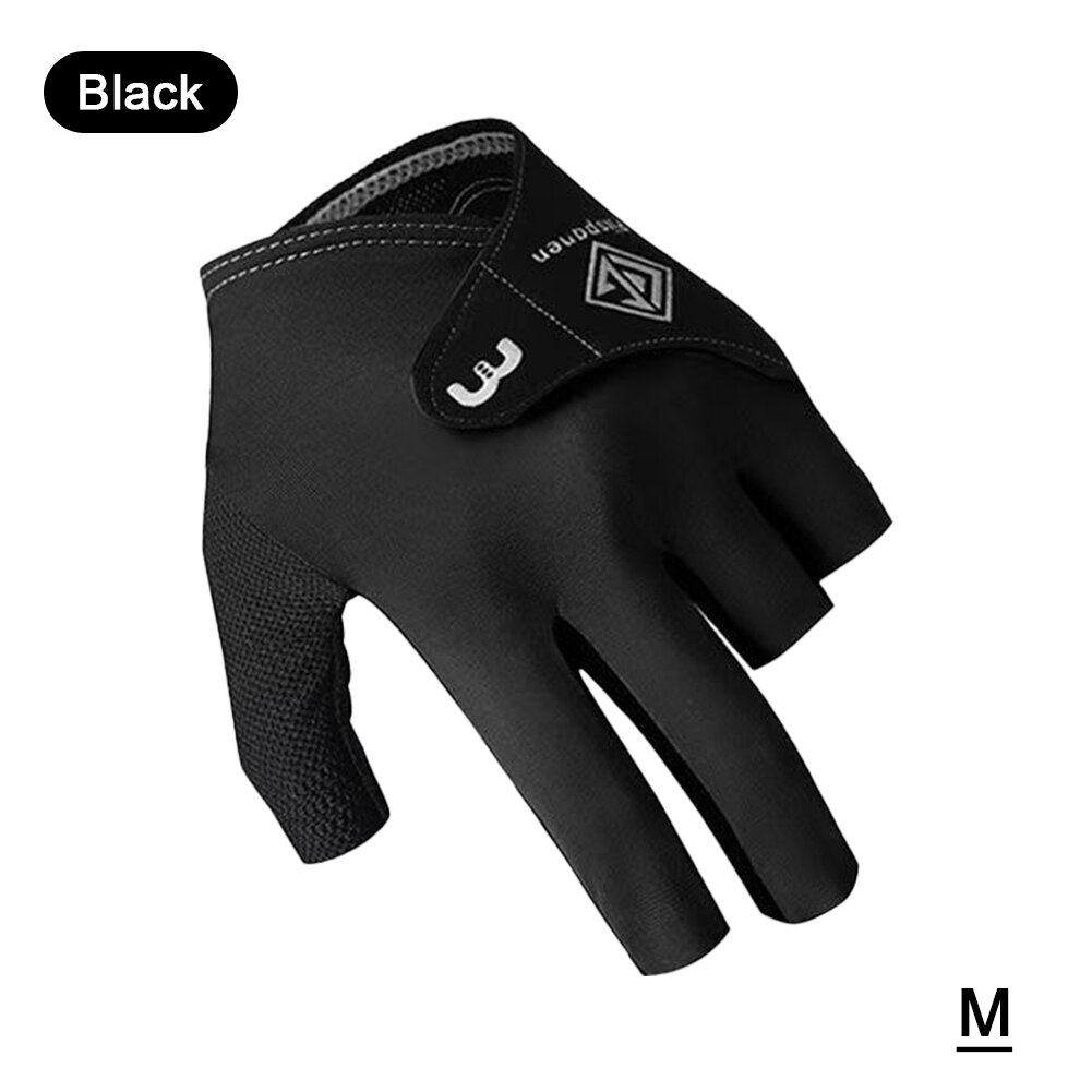 1 шт. перчатка без пальцев для бильярда на левую руку, эластичная, дышащая, нескользящая, тонкая, самоклеящаяся