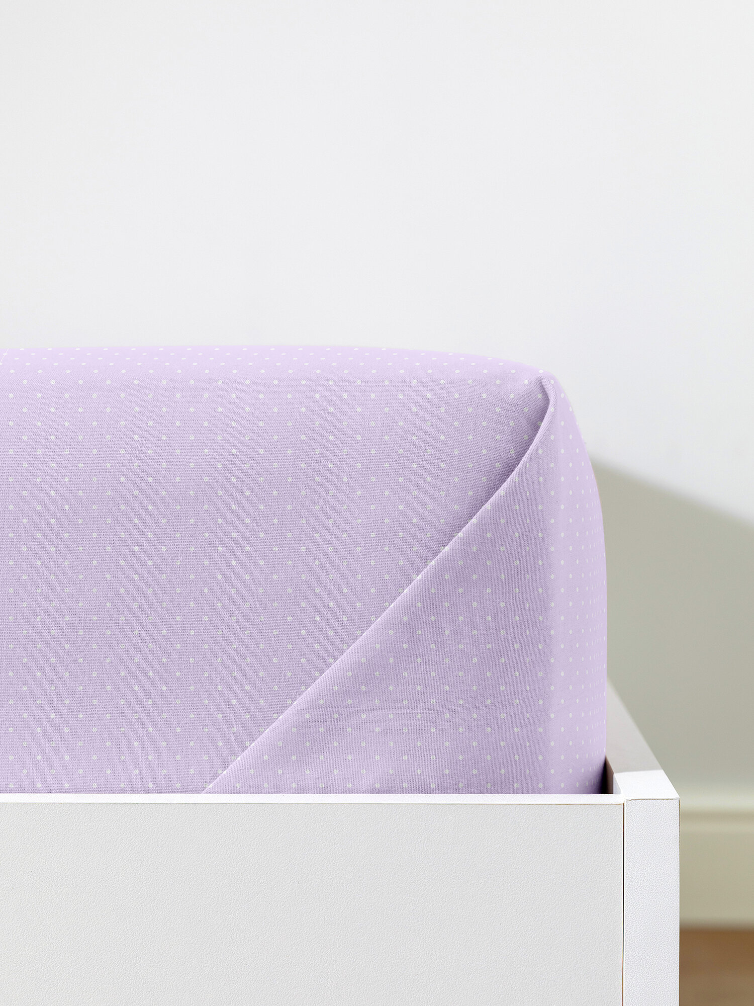 Cozy Home, Простынь 150х220 Перкаль Простынь 1,5 спальная Lavender