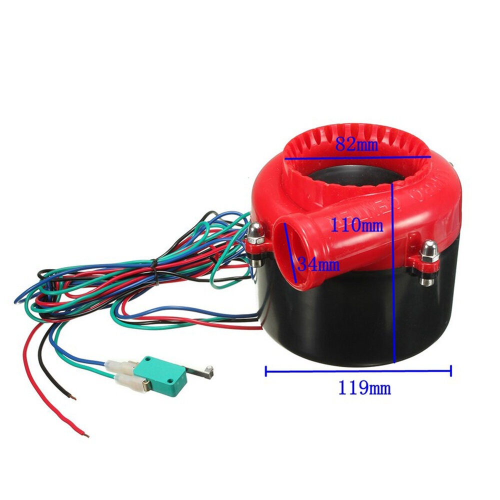 Электронный предохранительный клапан турбонаддува GM Fake Dump Truck, имитация звука, красный предохранительный клапан для любителей производительности