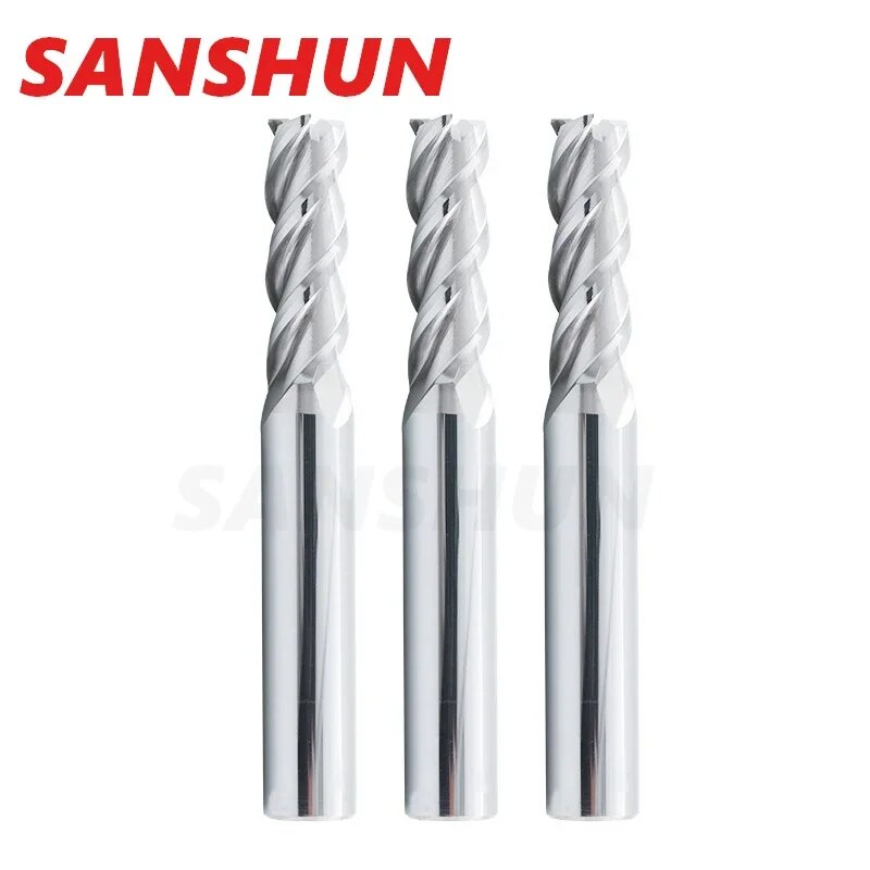 HRC55 3-зубая алюминиевая фреза, фреза из вольфрамовой стали, специальный режущий инструмент с ЧПУ из твердого сплава из алюминия, все алюминия 5.0mmx50L