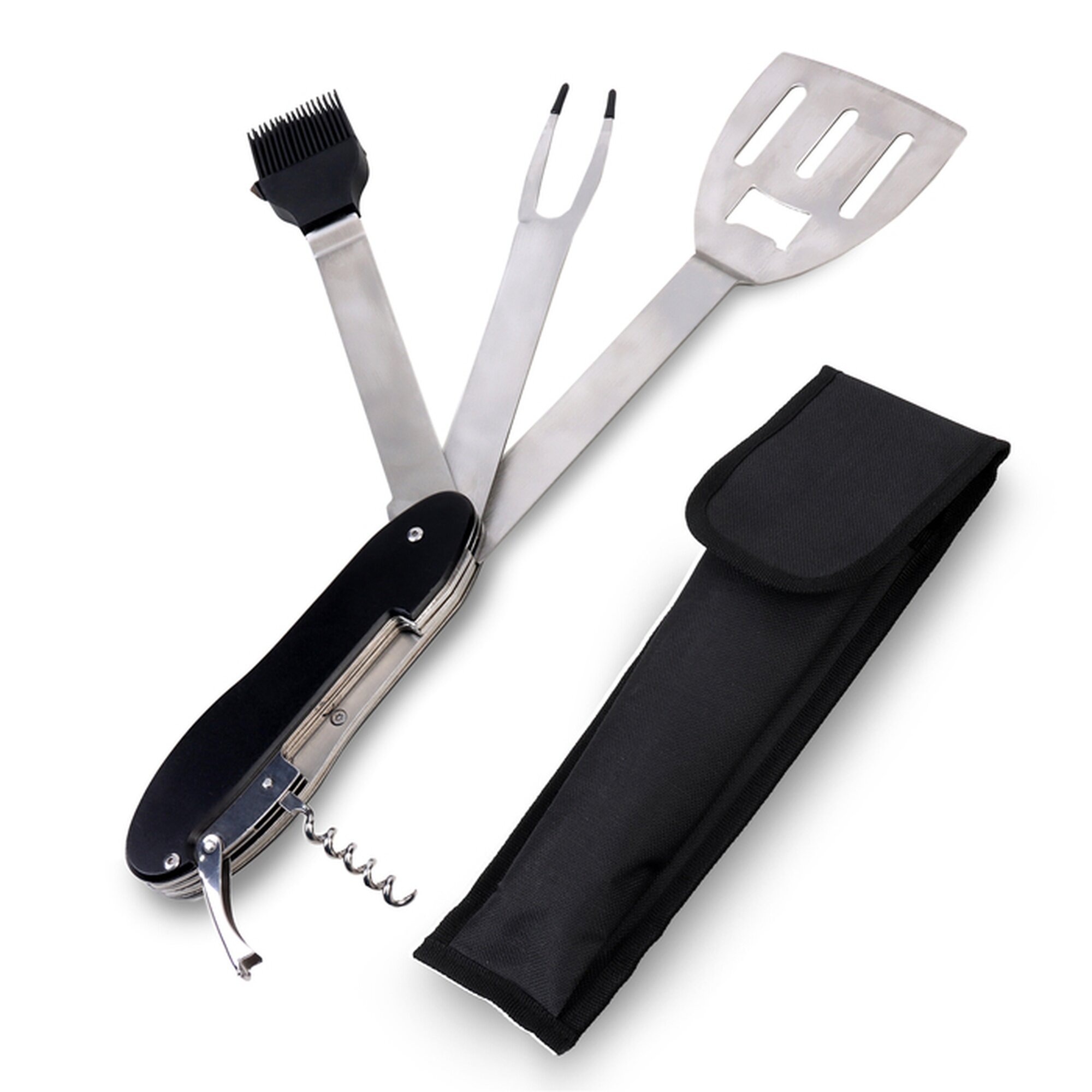 Набор аксессуаров для барбекю Сима-ленд, складной, 47см, чехол