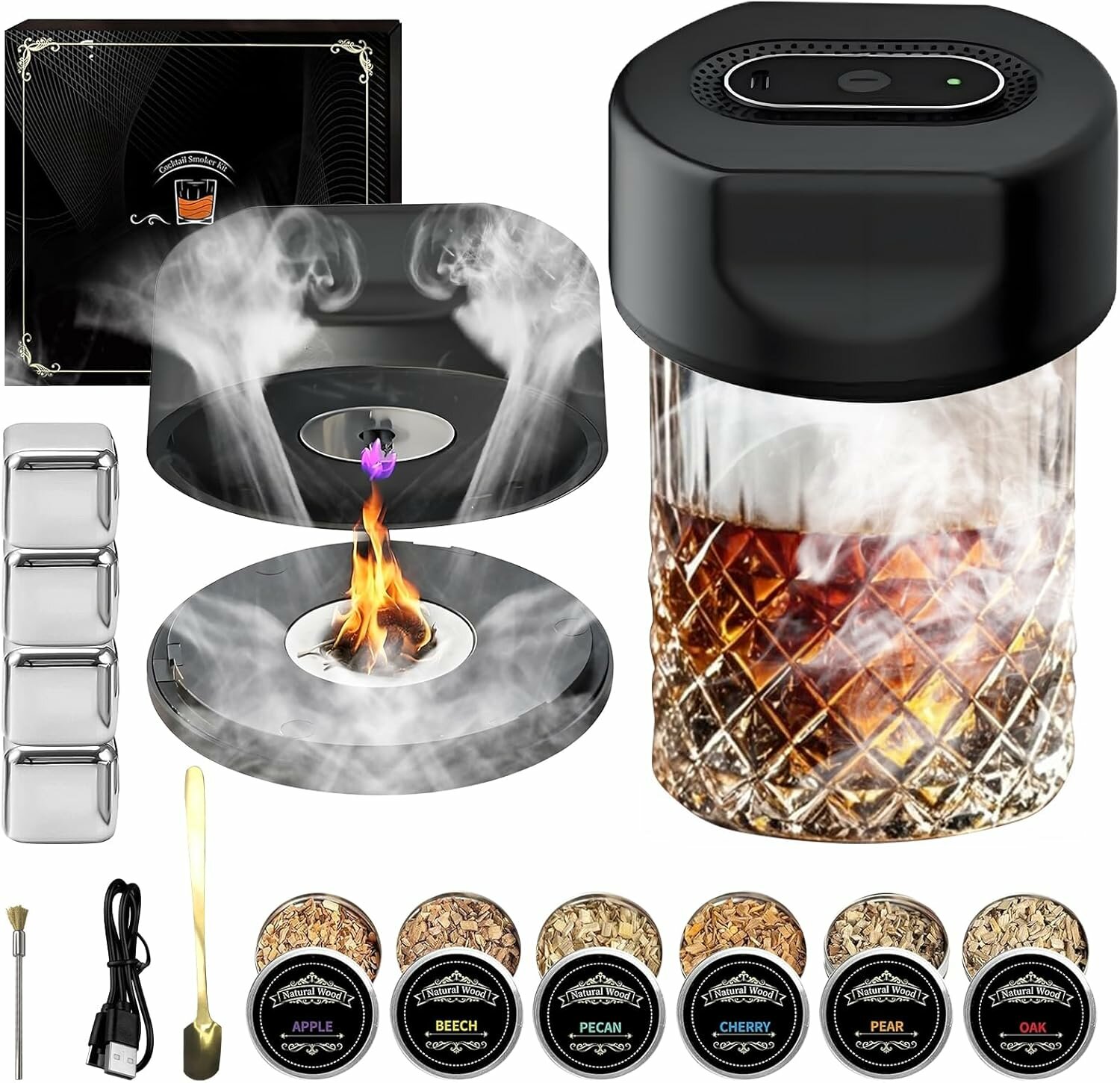 Электрический набор для копчения виски