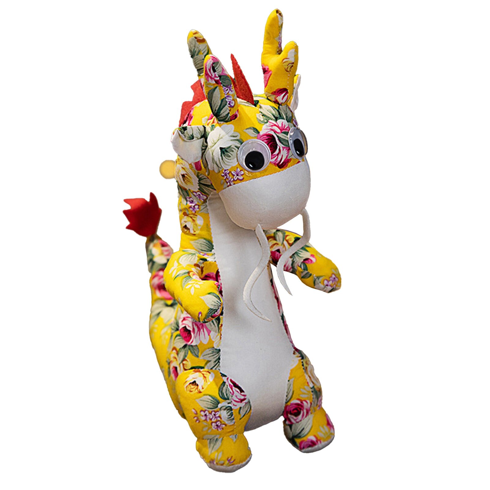 Новогодний талисман-дракон, плюшевая игрушка-талисман, знак зодиака.