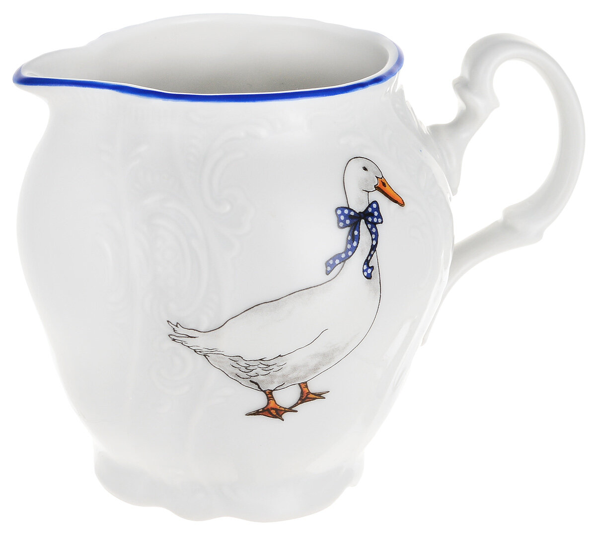 Молочник 250 мл; "Bernadotte", декор "Гуси", фарфор, Thun/ БТФ0346