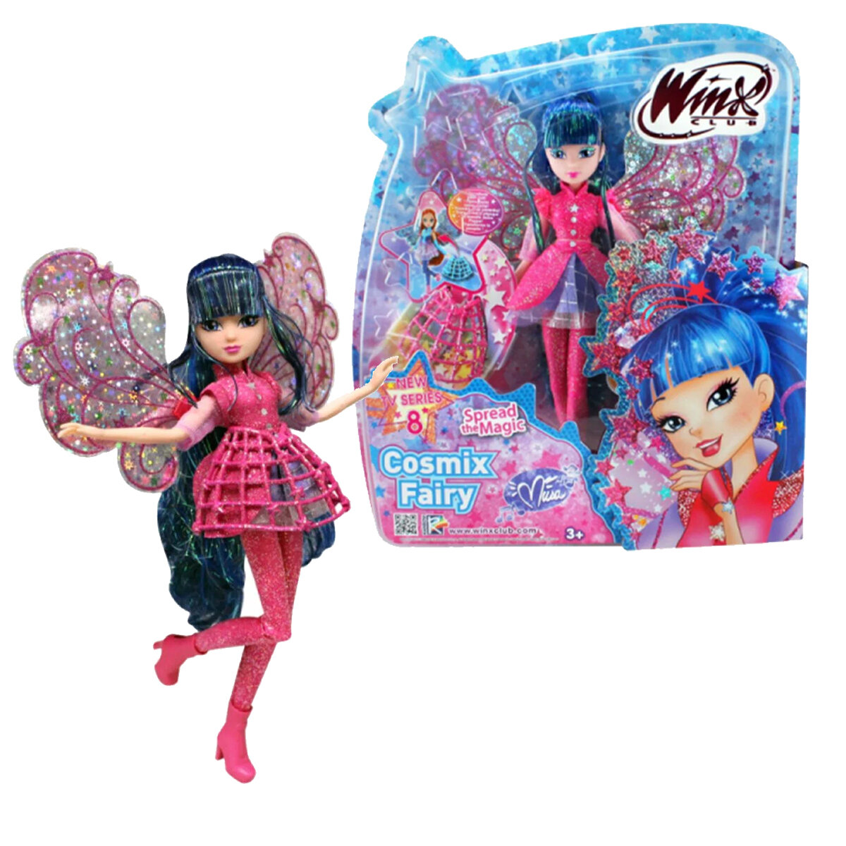 Giochi Preziosl Winx Club TV Series 8 Spread the Magic Crystal Sirenix Musa/ Игрушка-кукла "Клуб Винкс"，1шт