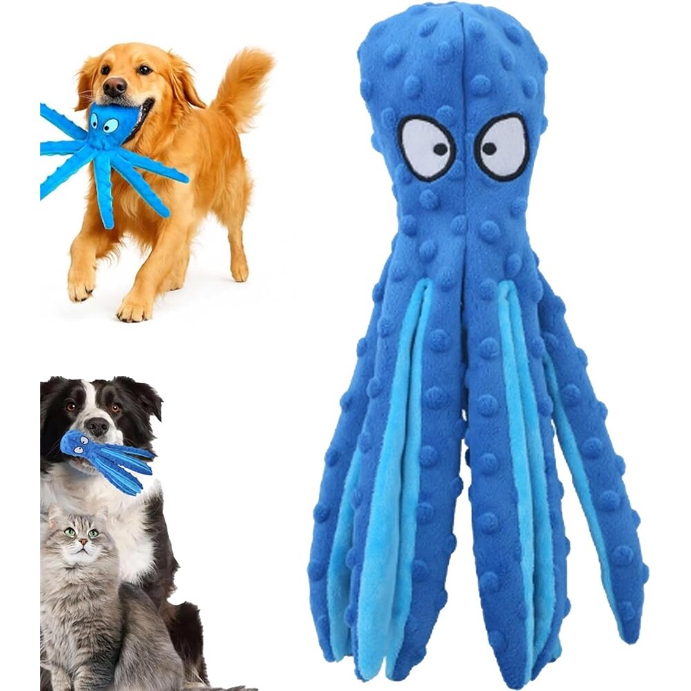 Игрушка для собак с осьминогом в горшочке для усов