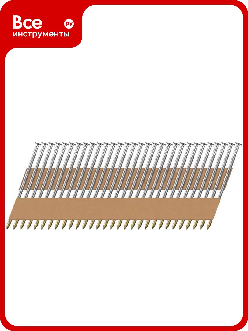 Реечные гвозди ЗУБР SN21 рифленые 80x3.1 мм, оцинкованные, 2000 шт 305396-80