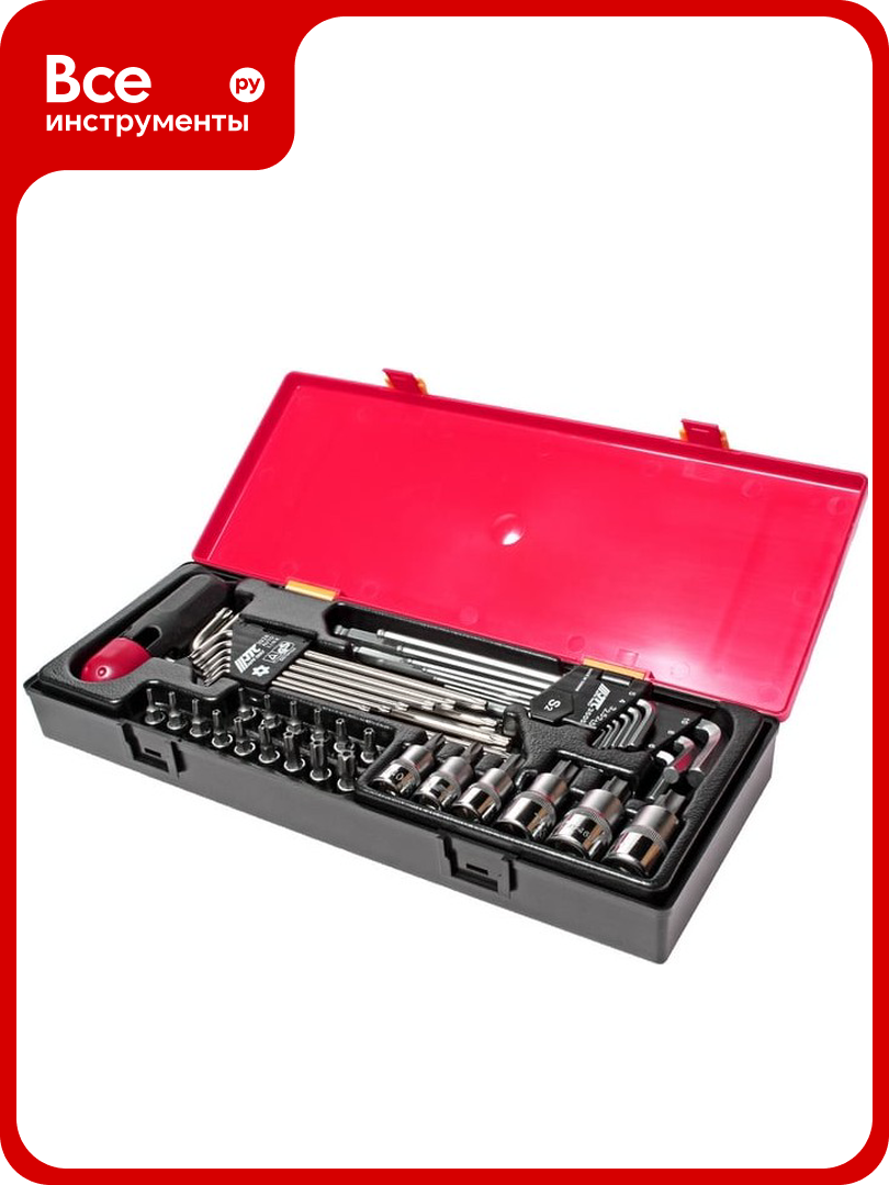 Набор инструментов TORX, HEX ключи, головки в кейсе 40 шт