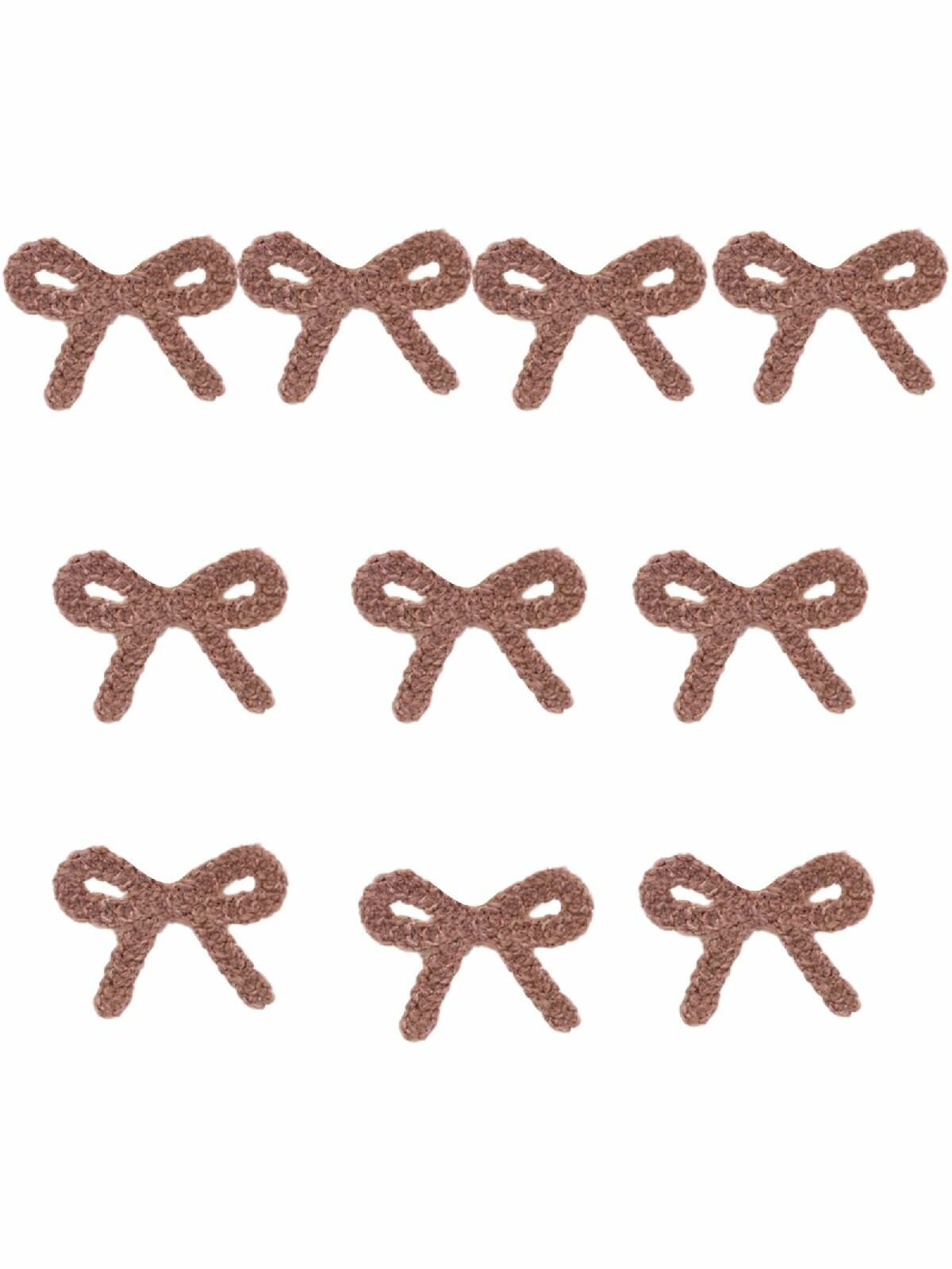 10 шт. Вышитые аппликации банты для одежды