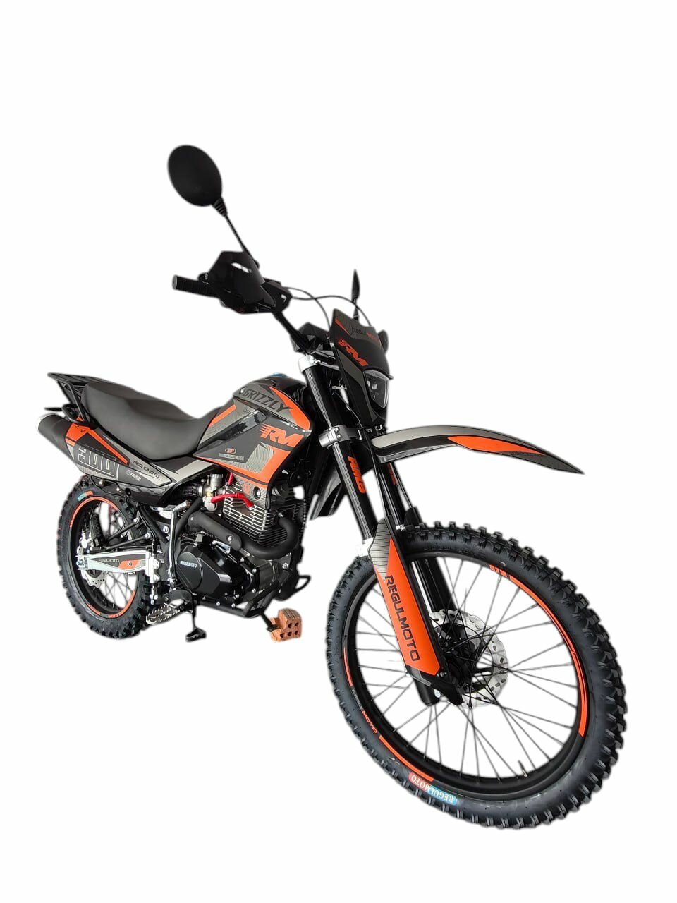 Мотоцикл Regulmoto Grizzly, Серый/ оранжевый, 302507-2