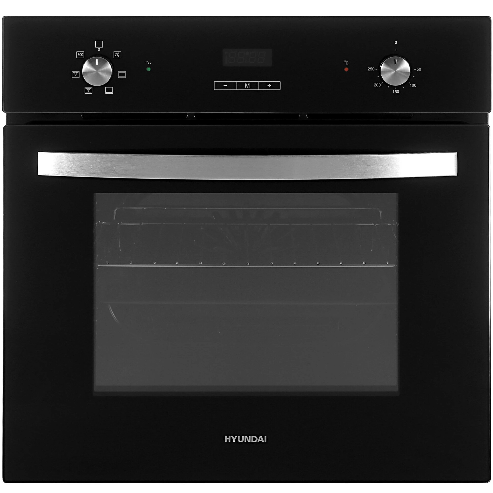 Духовой шкаф Hyundai HEO 6642 BG, электрический, эмаль, 6 режимов, черная