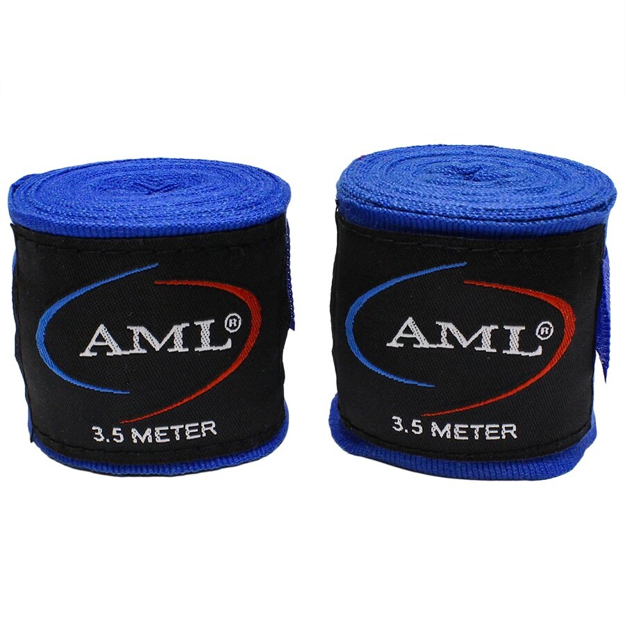 Бинты боксерские эластичные AML 3.5 метра - синие
