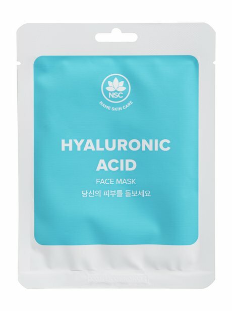 NSC Name Skin Care Hyaluronic Acid Face Mask, Тканевая маска для лица с гиалуроновой кислотой, 22гр