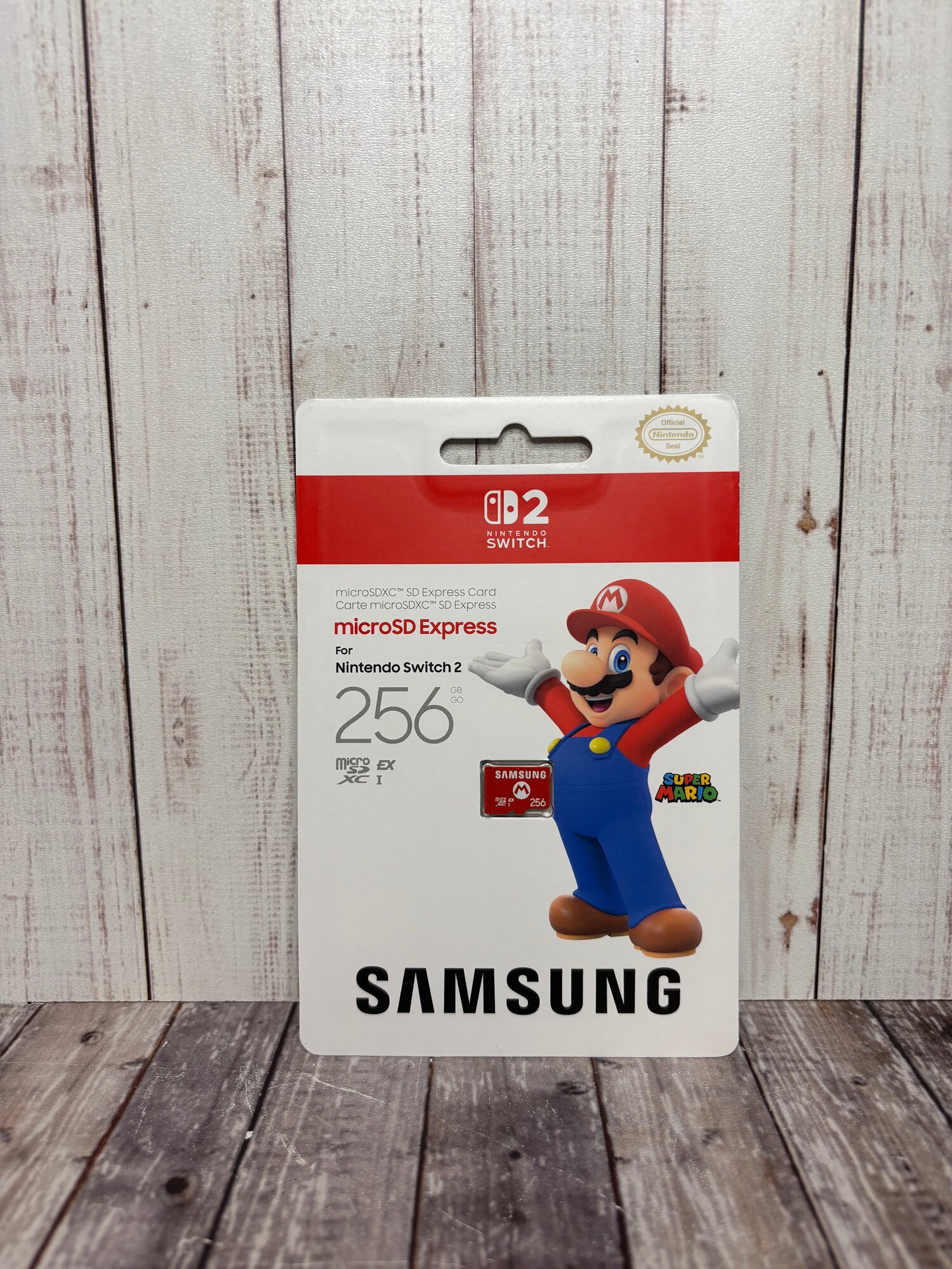 Карта памяти на 256GB Samsung Micro SD для Nintendo Switch 2
