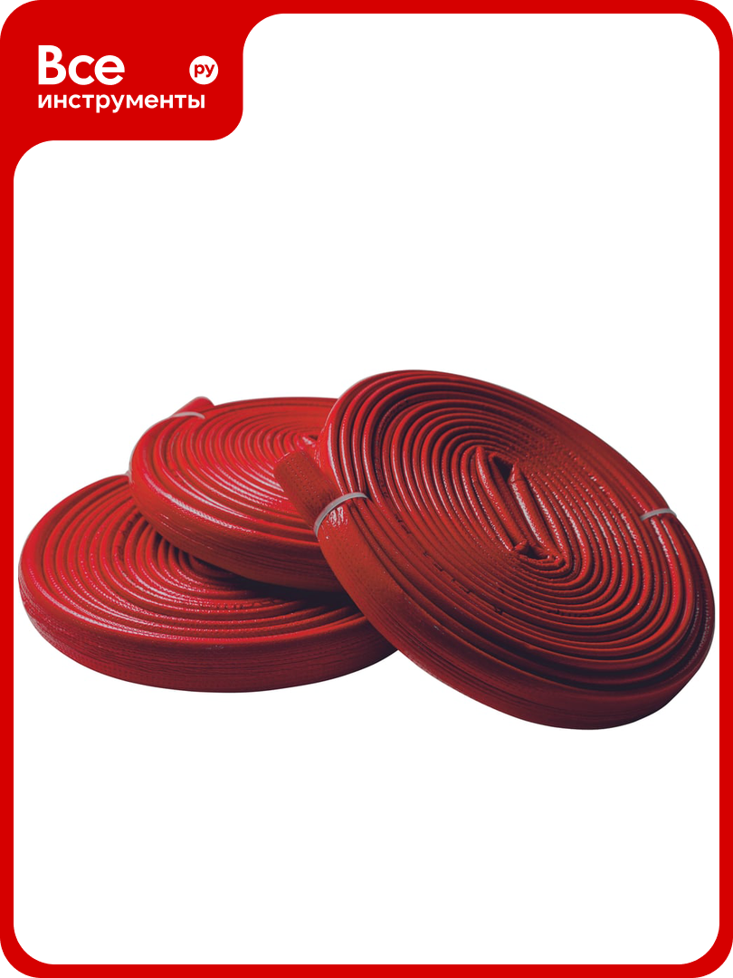 Теплоизоляция для труб Protect 28/4, длина 10 м, красная Millennium UTRR42810