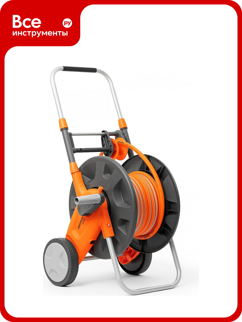 Тележка со шлангом и набором для полива DAEWOO 20 м DWR 2126, MaxiFlex