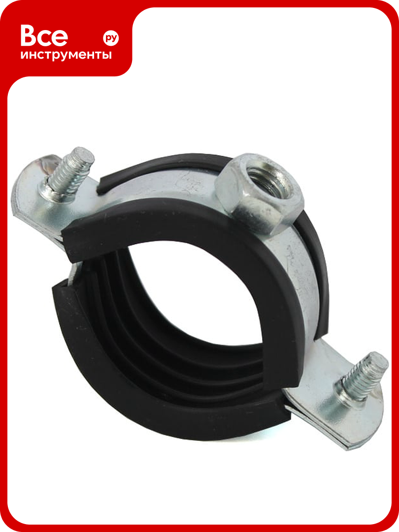Сантехнический хомут для труб с гайкой СВК 1 М8 32-37 SVK-Fe025 Н0000024716