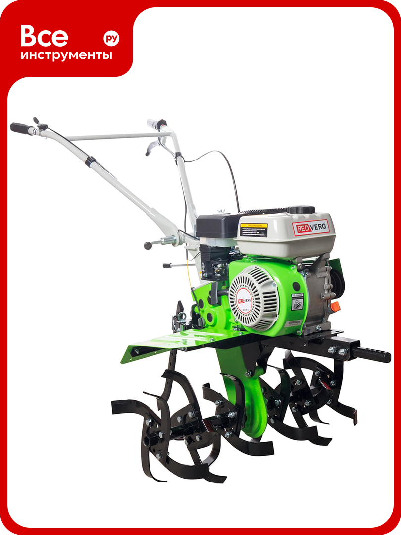 Мотоблок с пониженной скоростью REDVERG Муравей-5 без колес 6671544