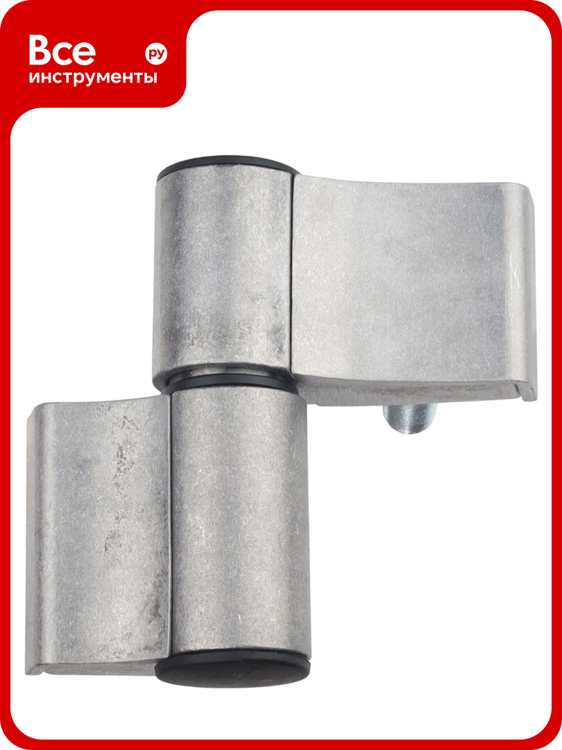 Петля для алюм. дверей DORF 2-х секционная, с подшип, неокраш. с крепежом для, алюминиевых дверей