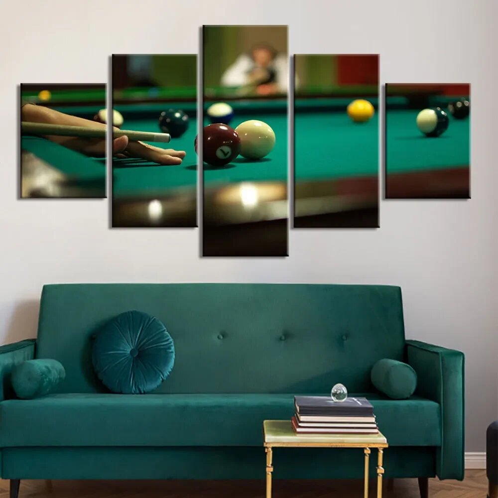 Холст без рамки, 5 шт, бильярдная спортивная картина, настенные художественные постеры, принты, картины, украшения для домашнего декора, No Framed, 30x40 30x60 30x80cm