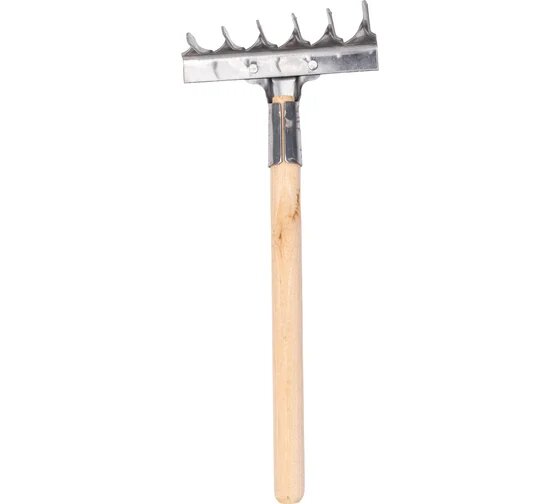 Витые грабли Gigant 6-зубые, нержавейка с черенком GAV-11