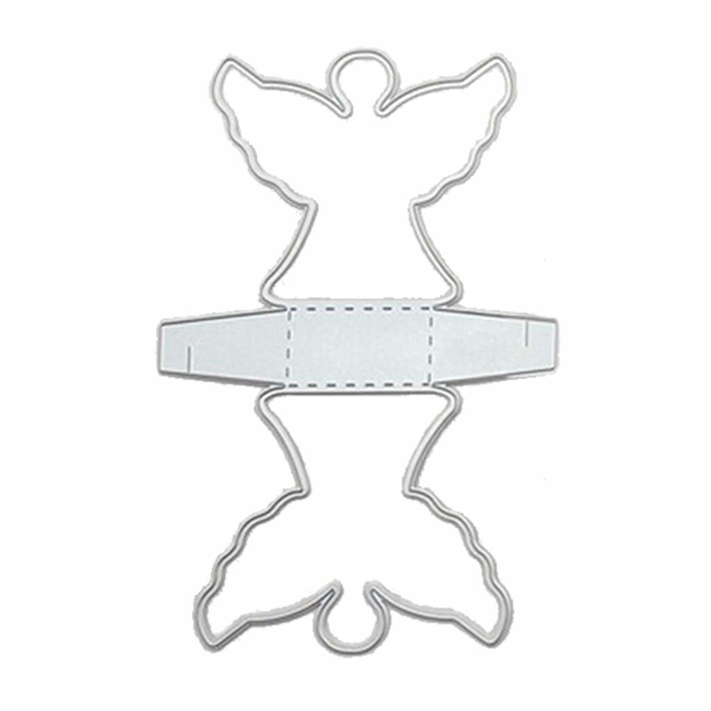 Коробка Ангела Для Резки Металла Умирает Трафарет DIY Альбом Для Вырезок Бумажная Открытка Шаблон