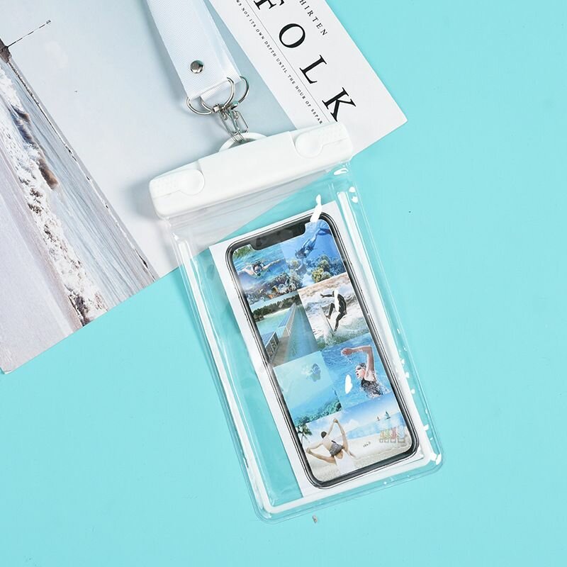 Водонепроницаемая сумка для телефона, светящаяся в темноте, водного парка, плавания и рафтинга, герметичный прозрачный чехол