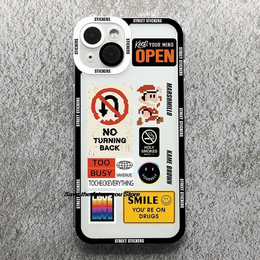 Модный ретро-этикетка, популярный чехол для телефона со штрих-кодом для A05480, For iPhone 15Pro Max