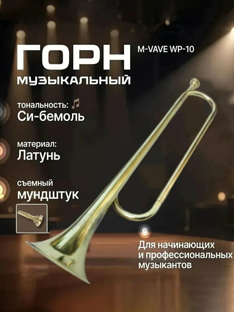 Горн си-бемоль музыкальный инструмент барабанный корпус музыкальный инструмент духовая труба