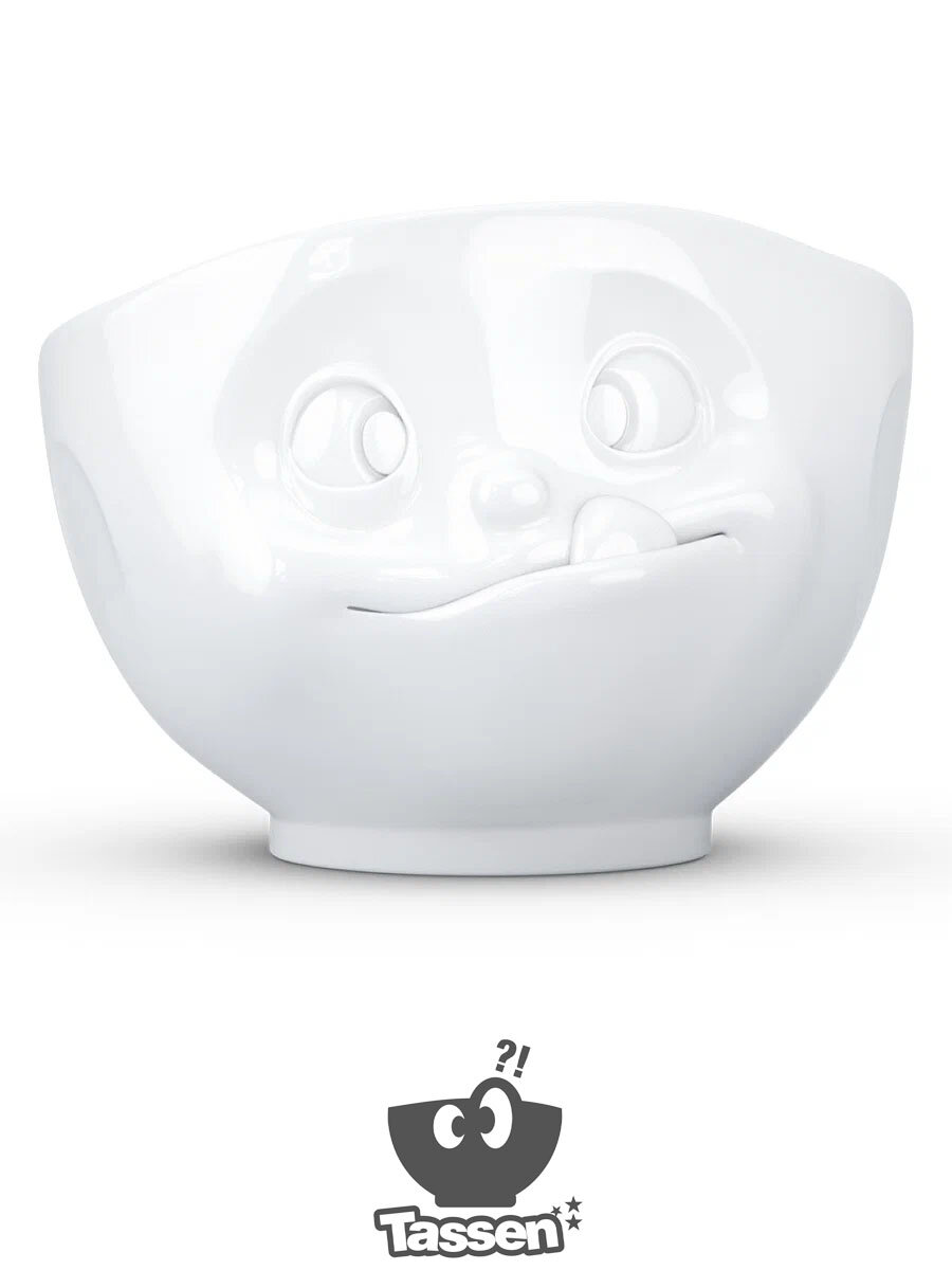 Салатник Tassen Мимика Tasty 500 мл, фарфор, для СВЧ и ПММ, белый