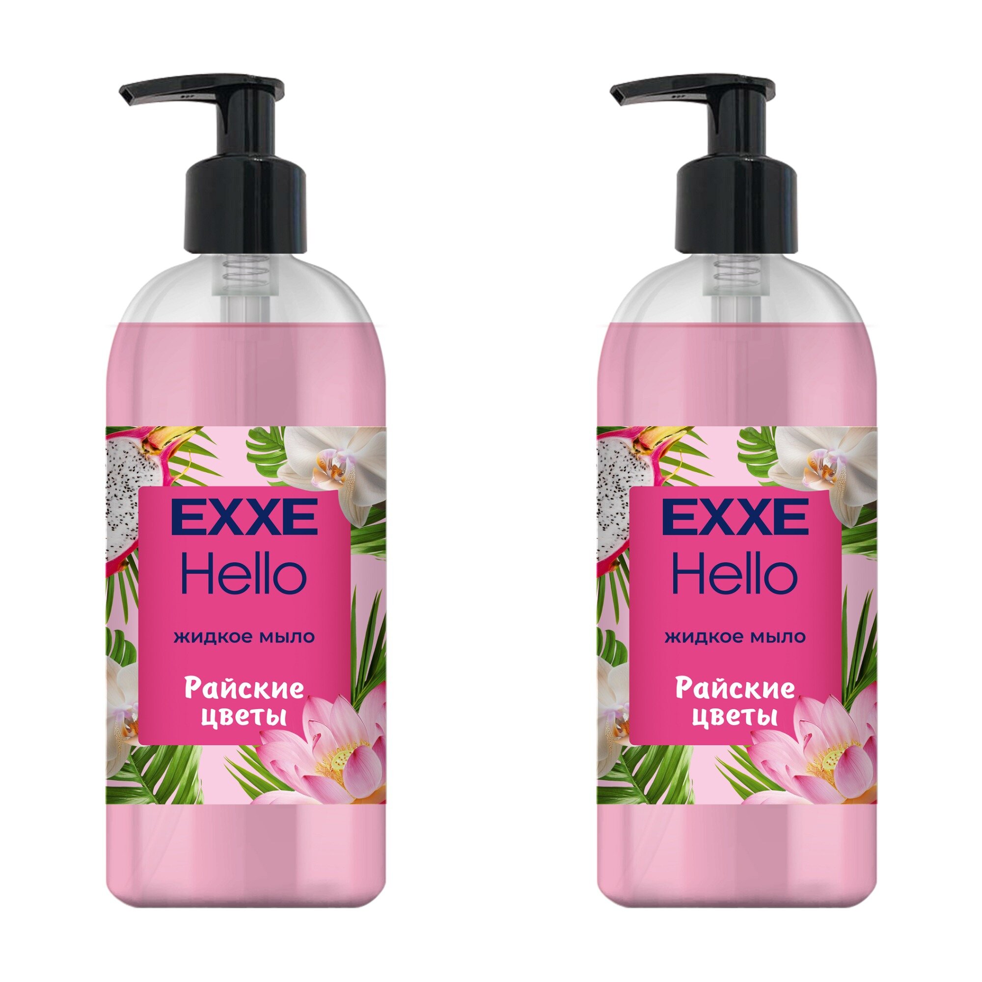 Гель для душа Exxe, 3 в1, райские цветы, 500 мл, 2 шт