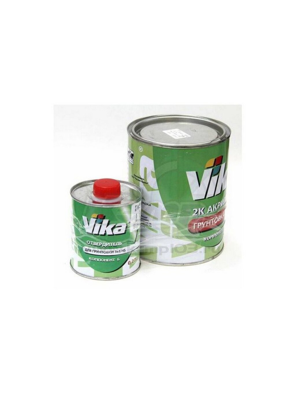 Грунт акриловый "VIKA" 2K 3+1 HS (1 л) (серый) (комлект + отвердитель 250 мл)