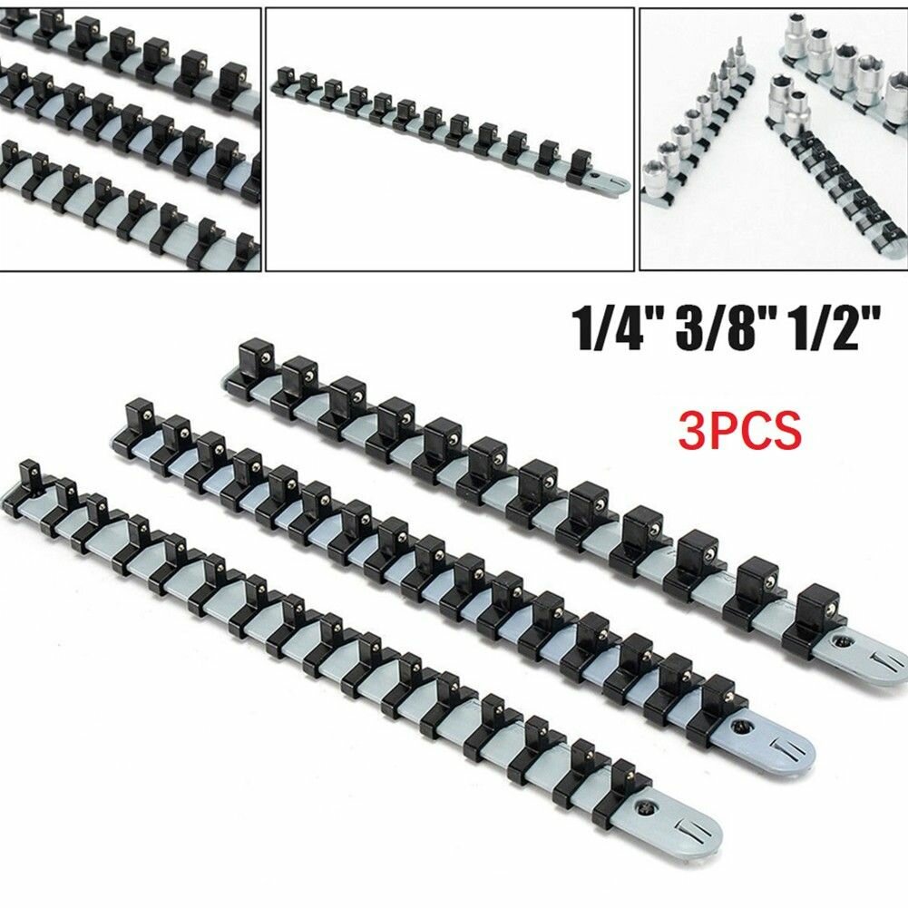 3 шт. / комплект пластиковая гнездовая полка для хранения, держатель-организатор 1/4 3/8 1/2 дюйма