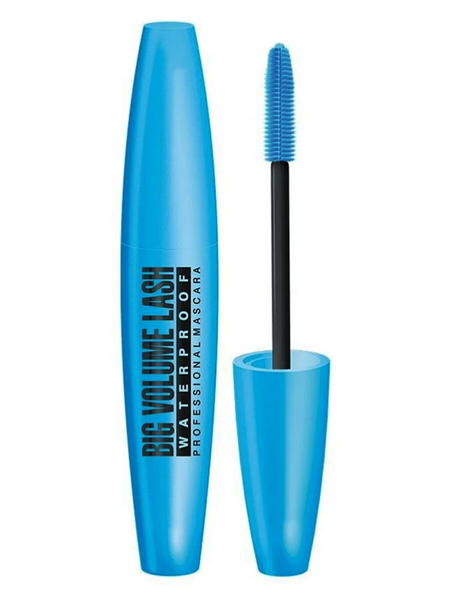 Eveline Тушь для ресниц Big Volume Lash водостойкая Тройной объем, тон чёрный, 9 мл