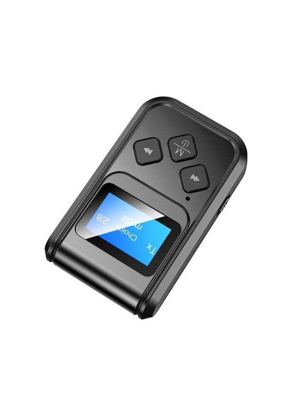 Беспроводной аудиопередатчик и приемник T15 Bluetooth 5.0 с ЖК-дисплеем и разъемом Aux 3,5 мм для телевизора, колонок и наушников