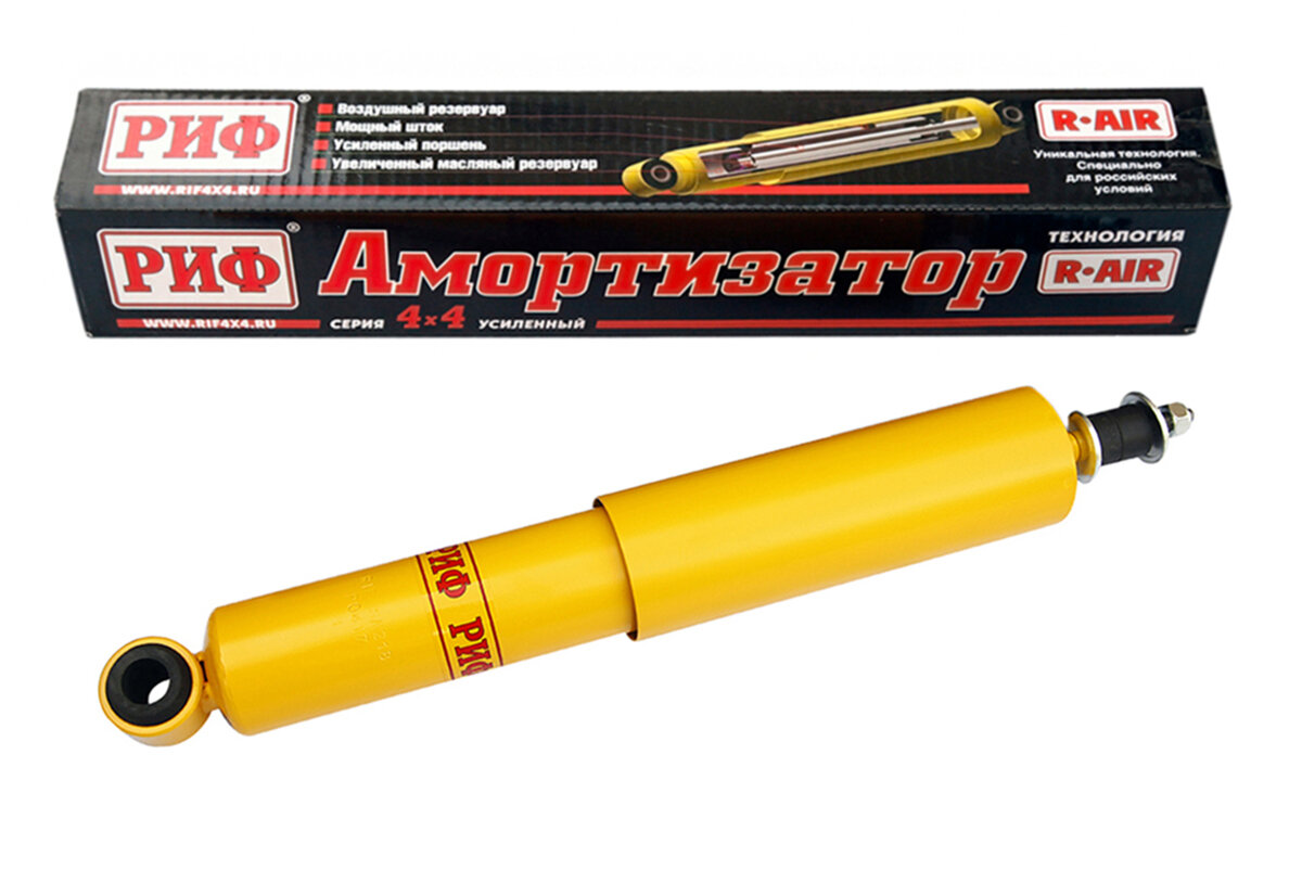 Амортизатор усиленный РИФ задний Toyota Land Cruiser Prado 90/95, 4Runner, лифт 45 мм арт. SA218
