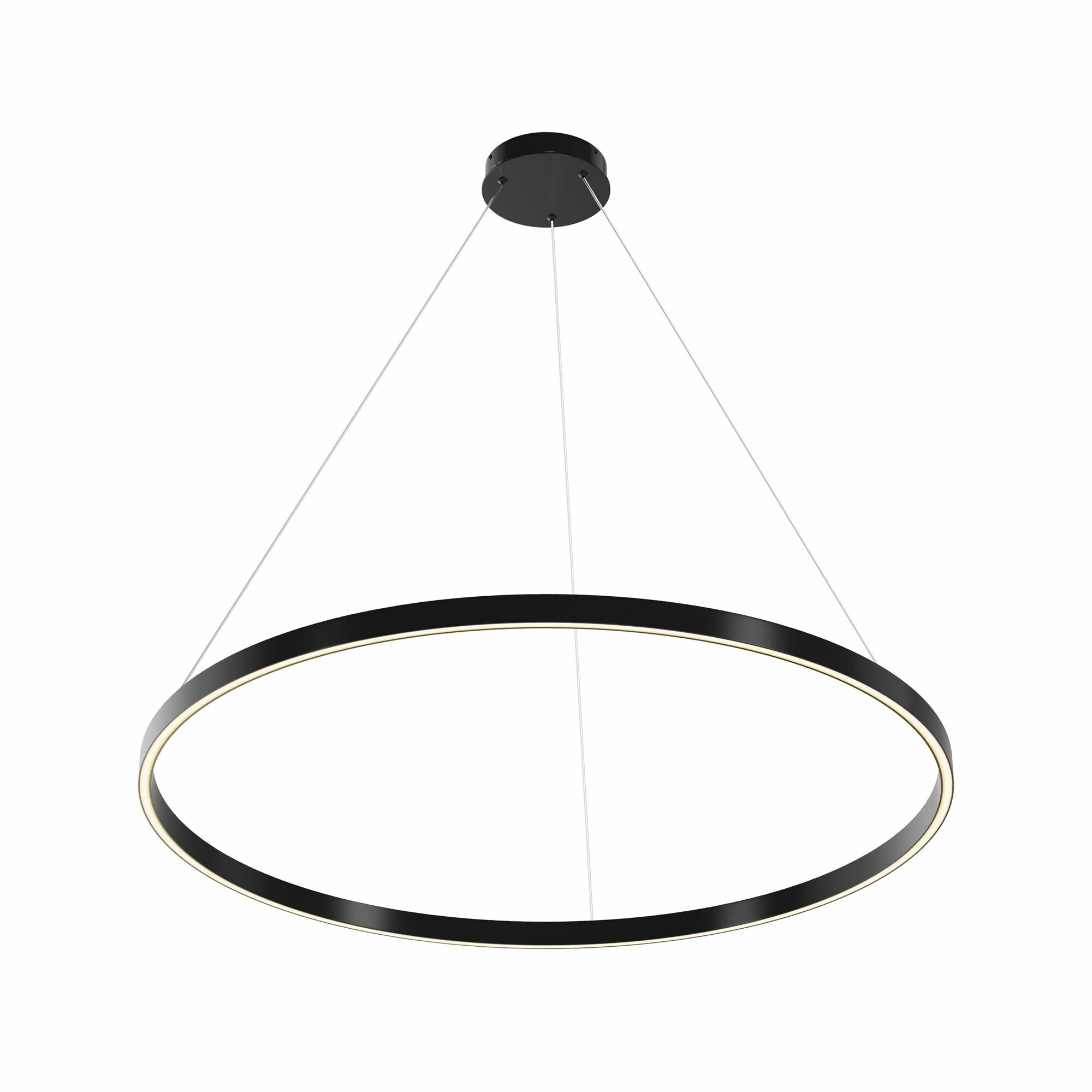 Люстра потолочная светодиодная диммируемая черная Maytoni Rim MOD058PL-L54BK