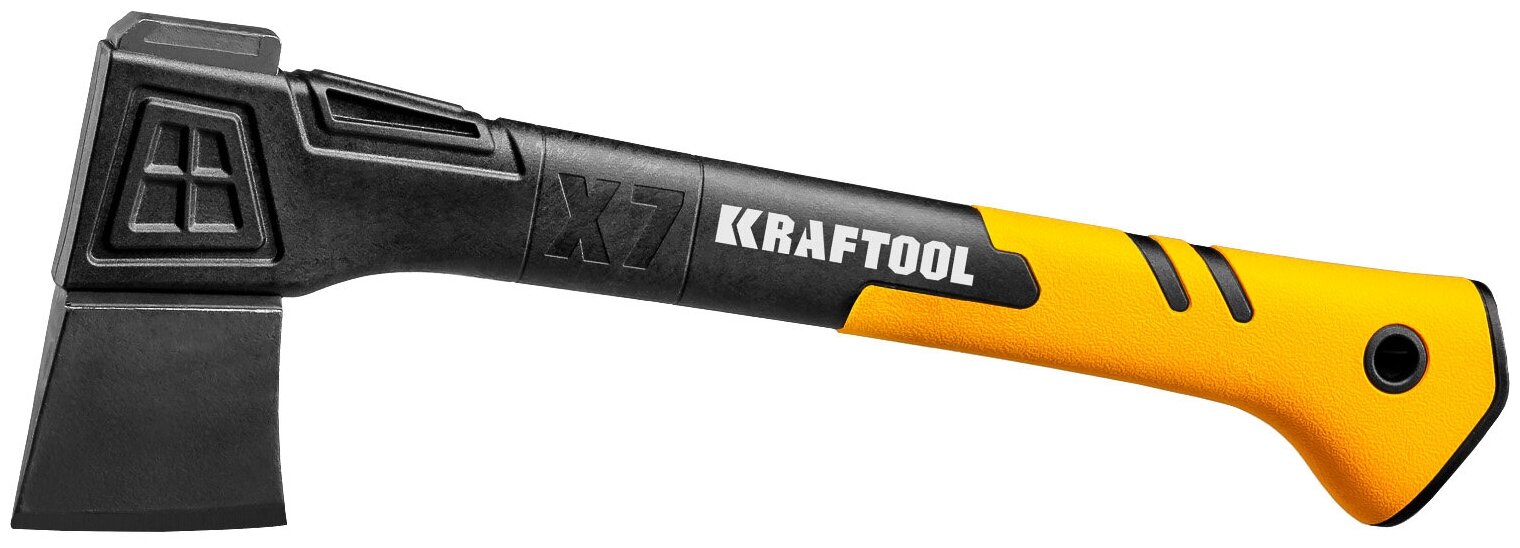 KRAFTOOL X7, 640/715 г, в чехле, 360 мм, универсальный топор (20660-07)