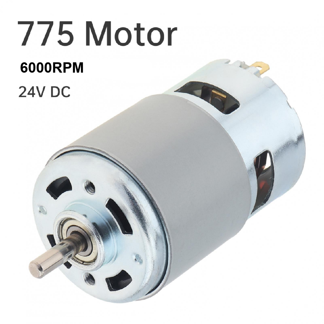 Двигатель постоянного тока 775, 24В, 6000 об/мин, для DIY электрических инструментов