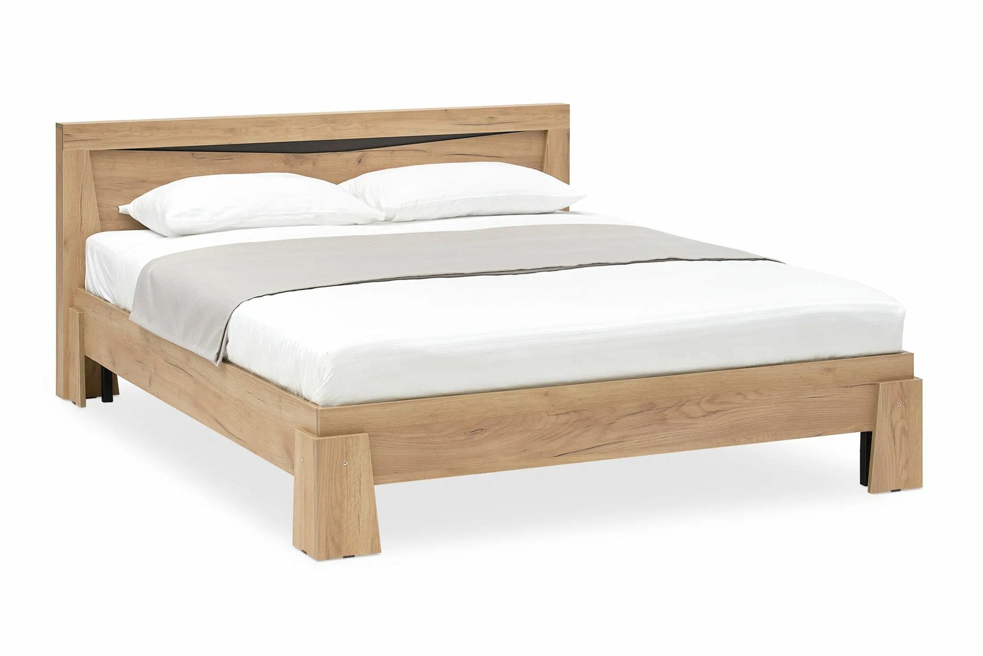 Кровать Паола дуб крафт золотой / венге