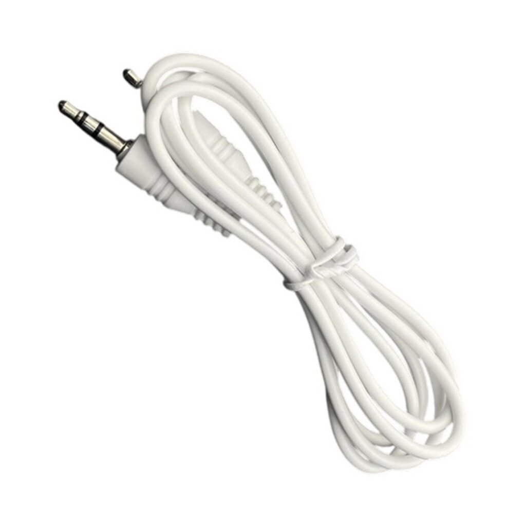 Аудиокабель 3,5 мм-3,5 мм длиной 1 м-белый