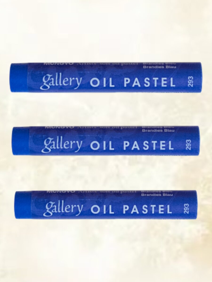 Пастель масляная мягкая профессиональная MUNGYO Gallery Синий Бренди №293 (3шт)
