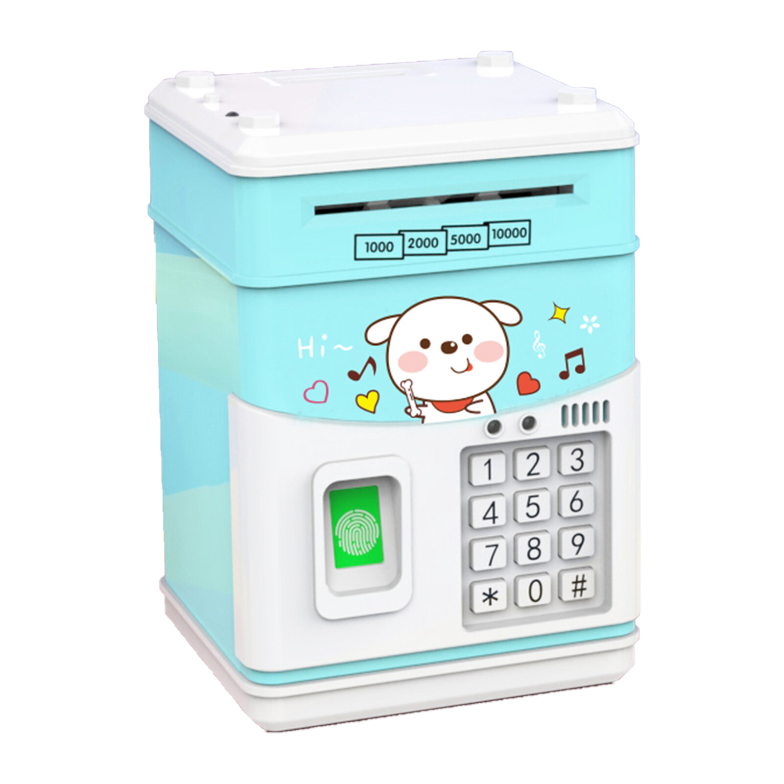 Банкомат с 11 песнями для детей, мультяшная копилка с паролем, батарейки 3х5 в комплекте, креативный депозитный автомат для детских сбережений, дизайн 830