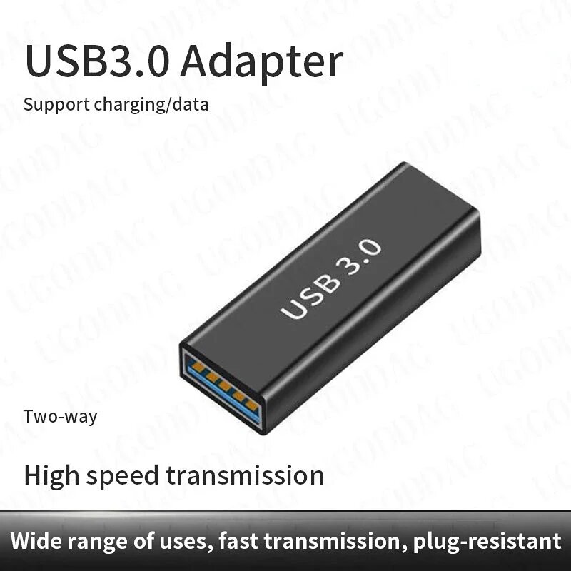 Разъем USB3.0 USB-USB-адаптер 5 Гбит/с «папа-мама» USB-конвертер Кабель HDD SSD Удлинитель USB-3.0 Удлинитель для ПК
