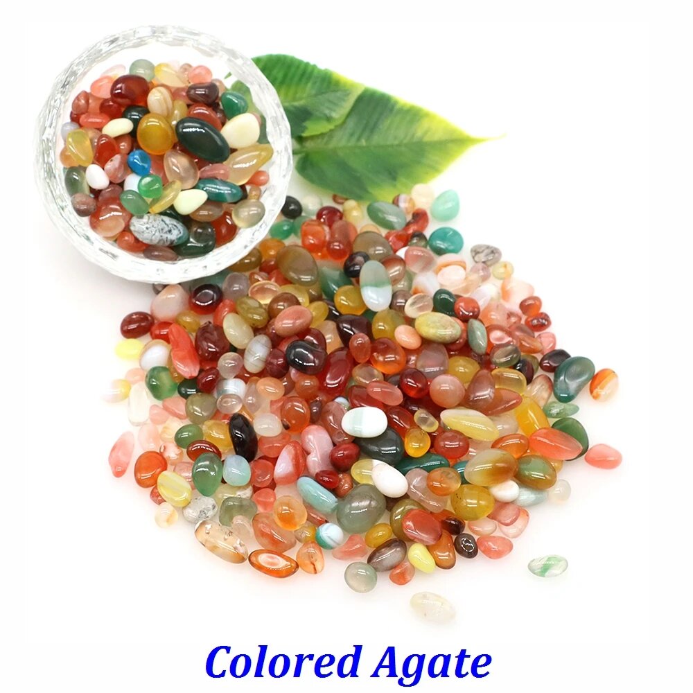 Цветной агат tumbled stones набор 20г