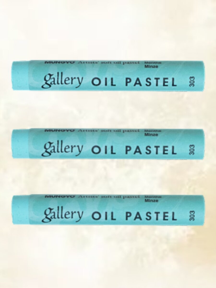 Пастель масляная мягкая профессиональная MUNGYO Gallery Мятный №303 (3шт)